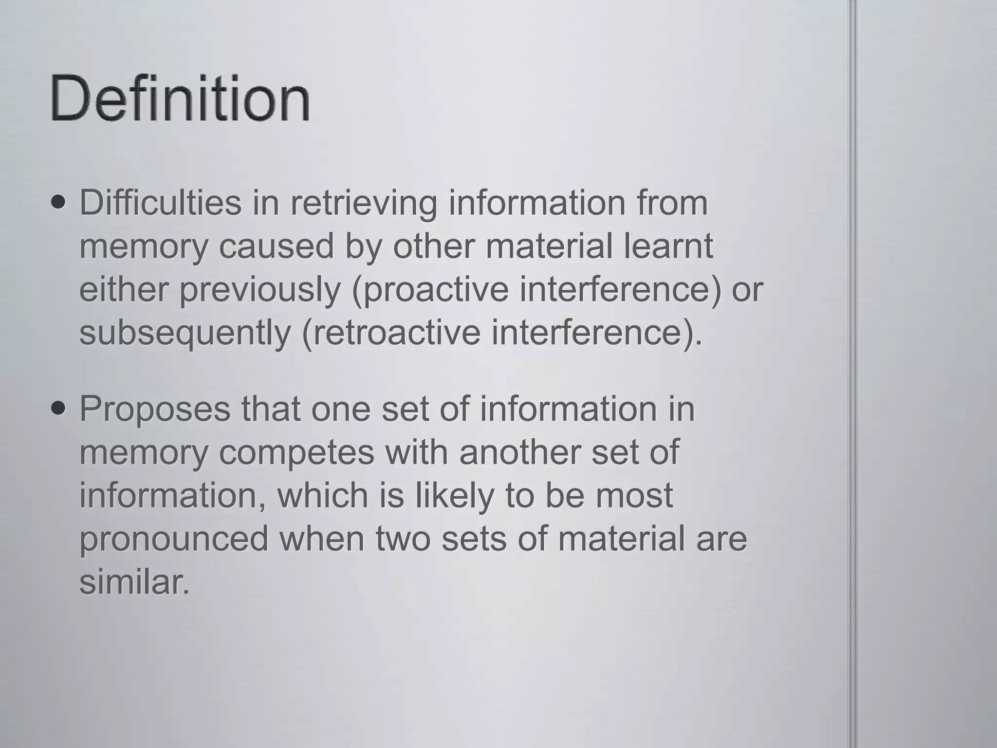 Interference Theory | PPTX | Science