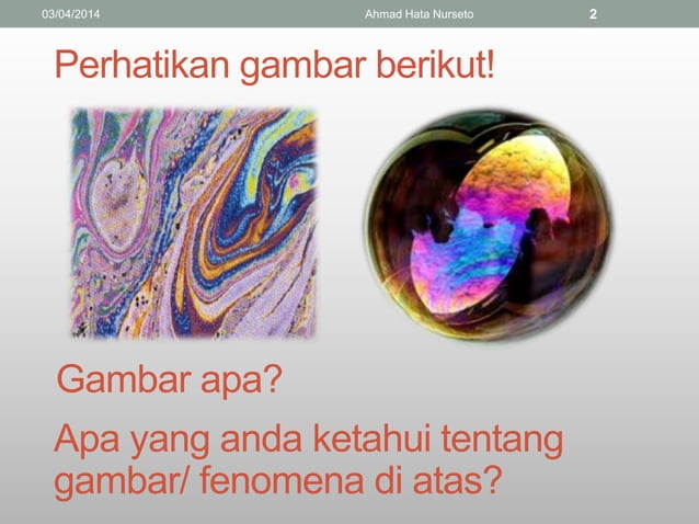 Interferensi dalam film tipis (ahmad hata) | PPT