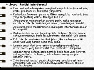 Interferensi gelombang | PPTX