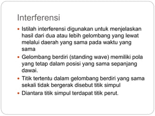 Interferensi gelombang | PPTX