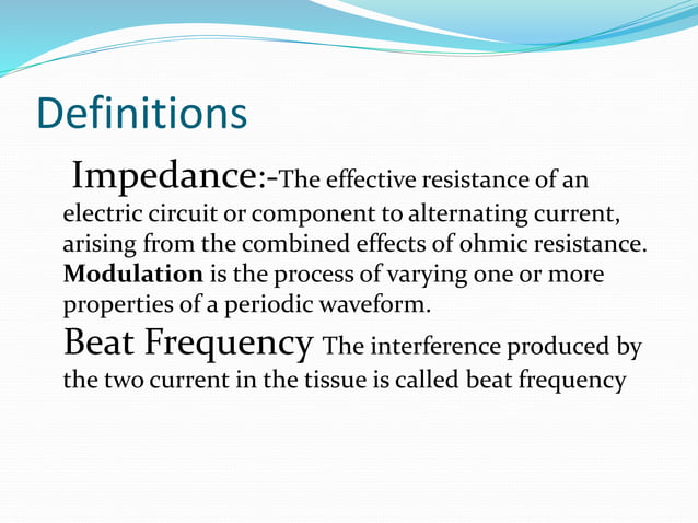 Interferential current | PPT