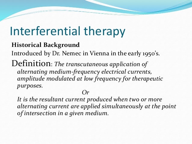 Interferential current