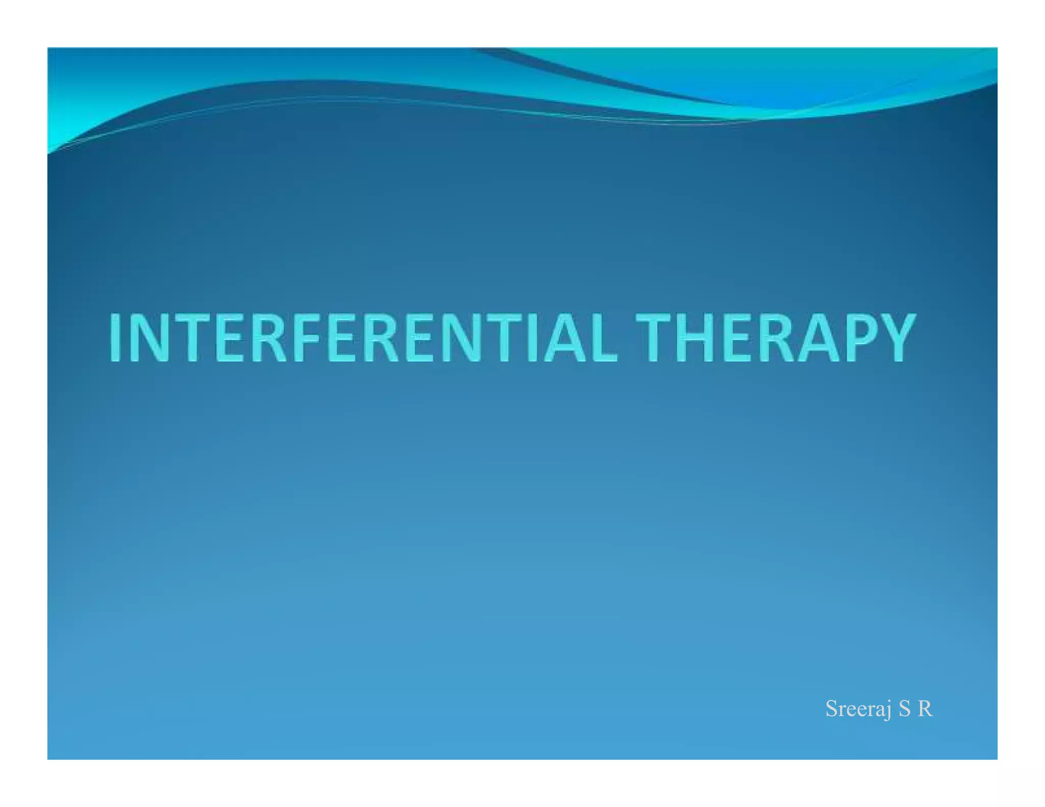 Interferential therapy | PDF