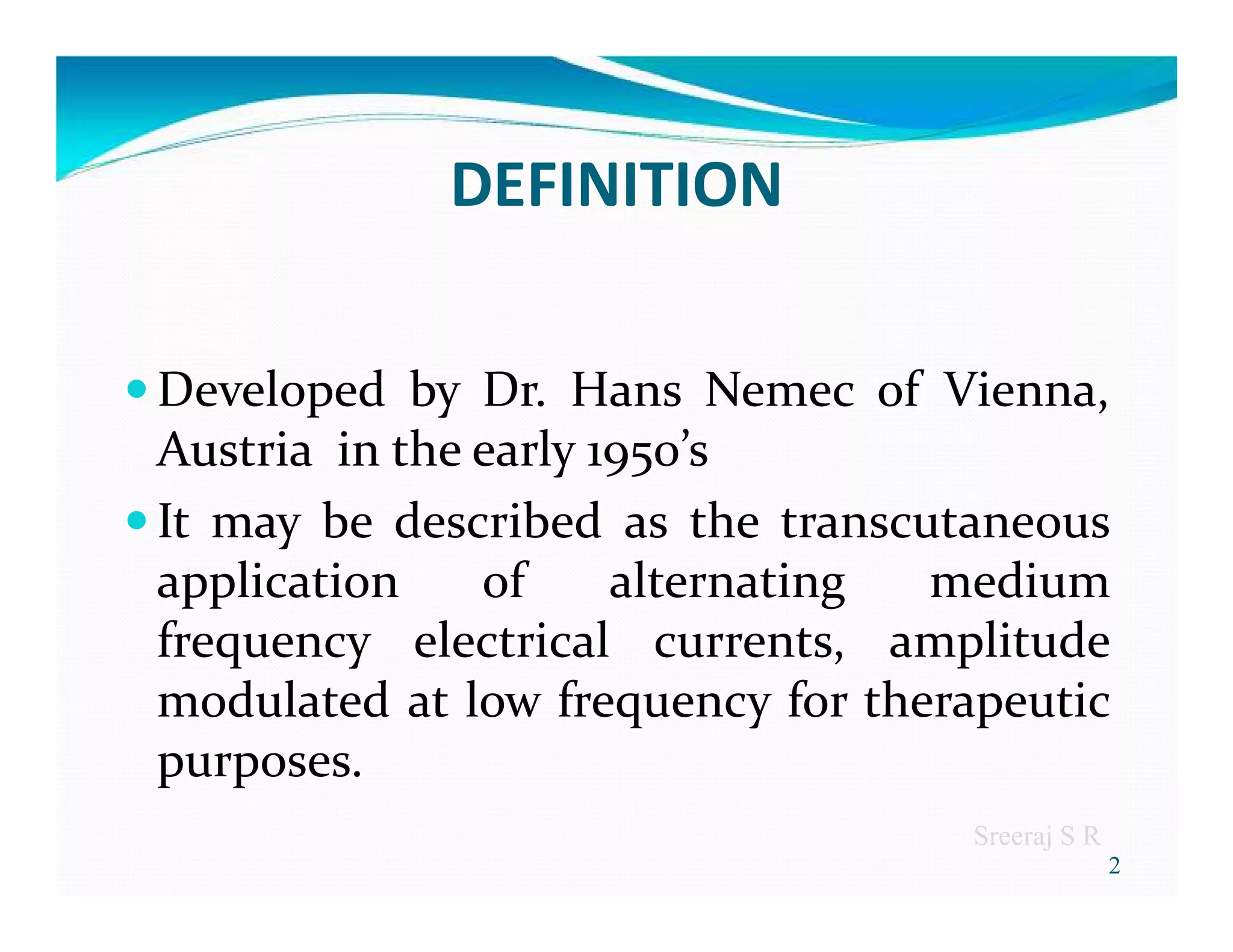 Interferential therapy | PDF