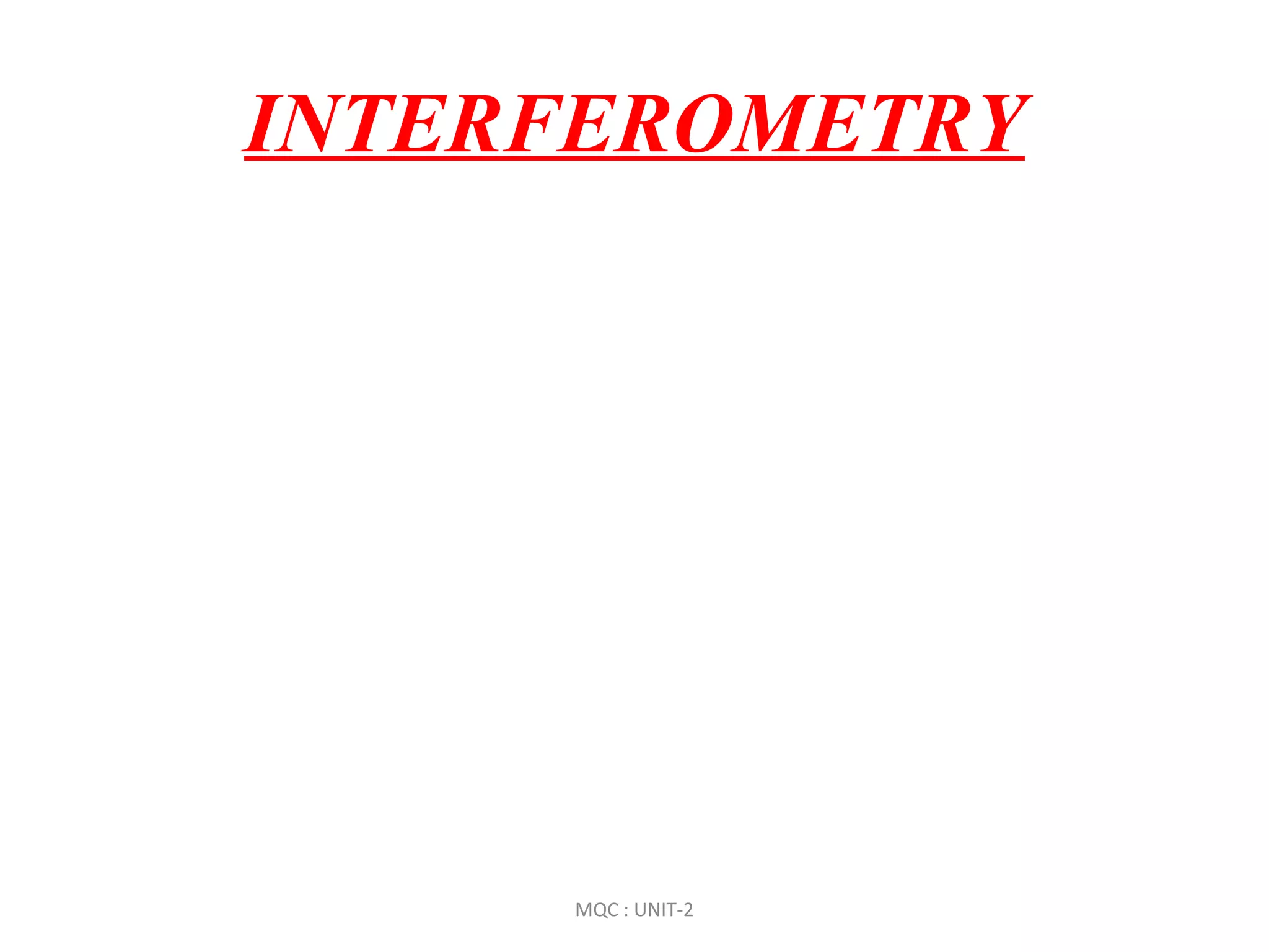 Interferometry | PPT