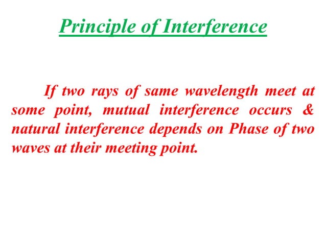 interferometry.ppt | Physics | Science
