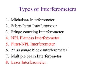 interferometry.ppt | Physics | Science
