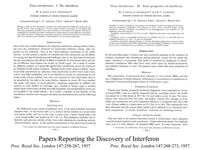 Interferon History Files as of February 2020 | PPT