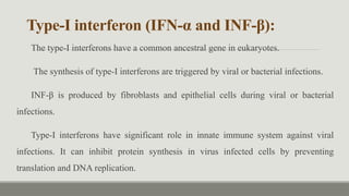 Interferons.pptx 6 th semesetr b pharm unit 3 | PPT
