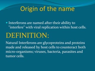 Interferons group assignment BY RIZWAN ULLAH | PPT