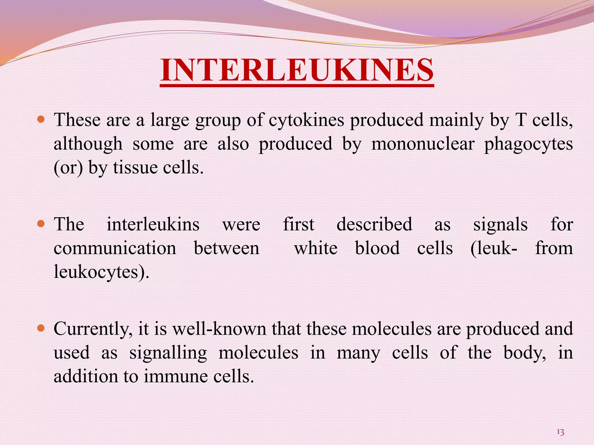 Interferons & interleukines | PPTX