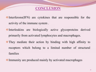 Interferons & interleukines | PPTX