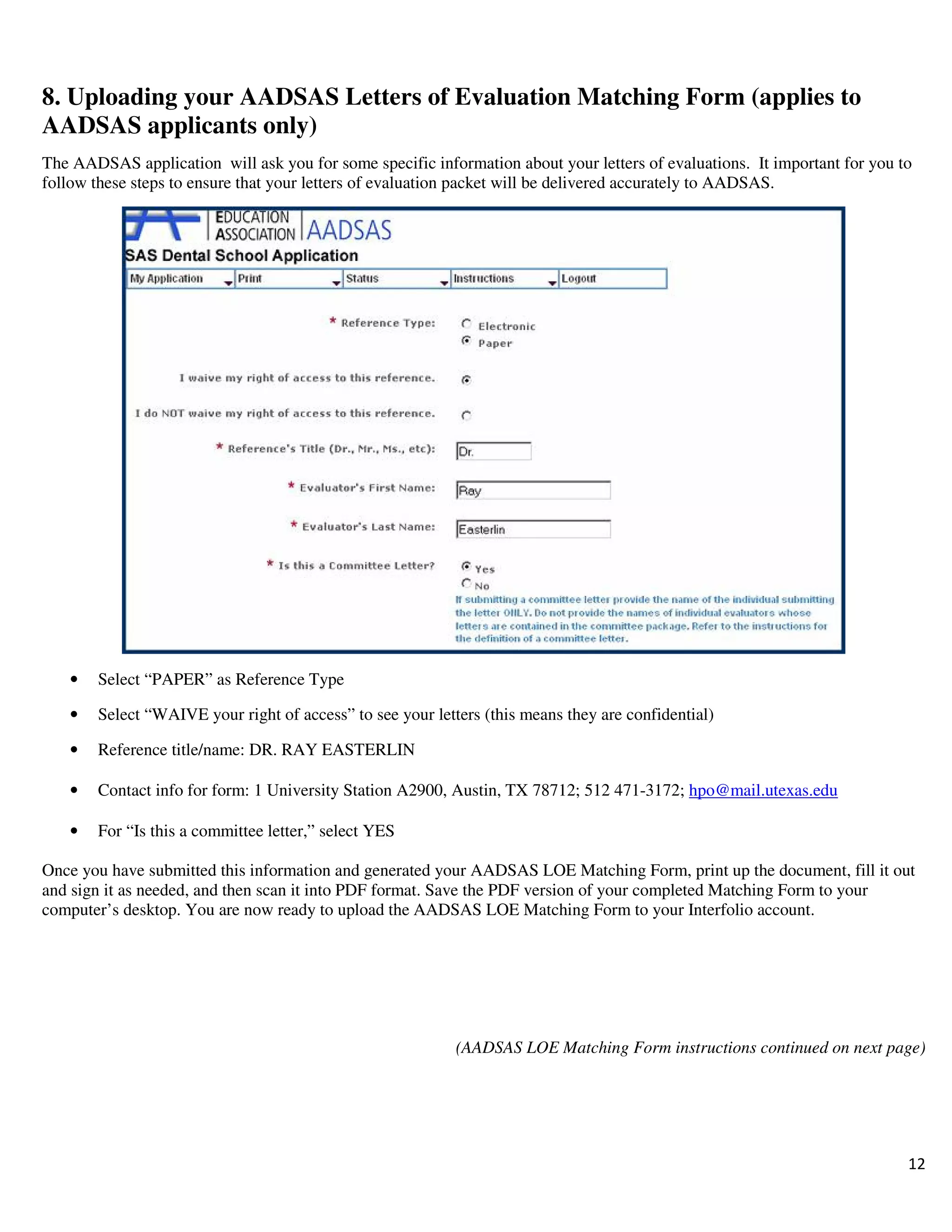 Interfolio Instructions | PDF
