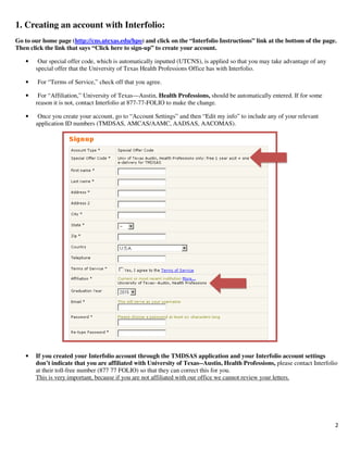 Interfolio Instructions | PDF