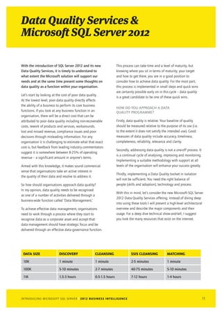 Introducing Microsoft SQL Server 2012 | PDF