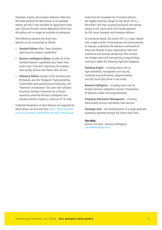 Introducing Microsoft SQL Server 2012 | PDF