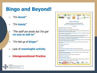 Building bridges across the generations: Embedding intergenerational ...