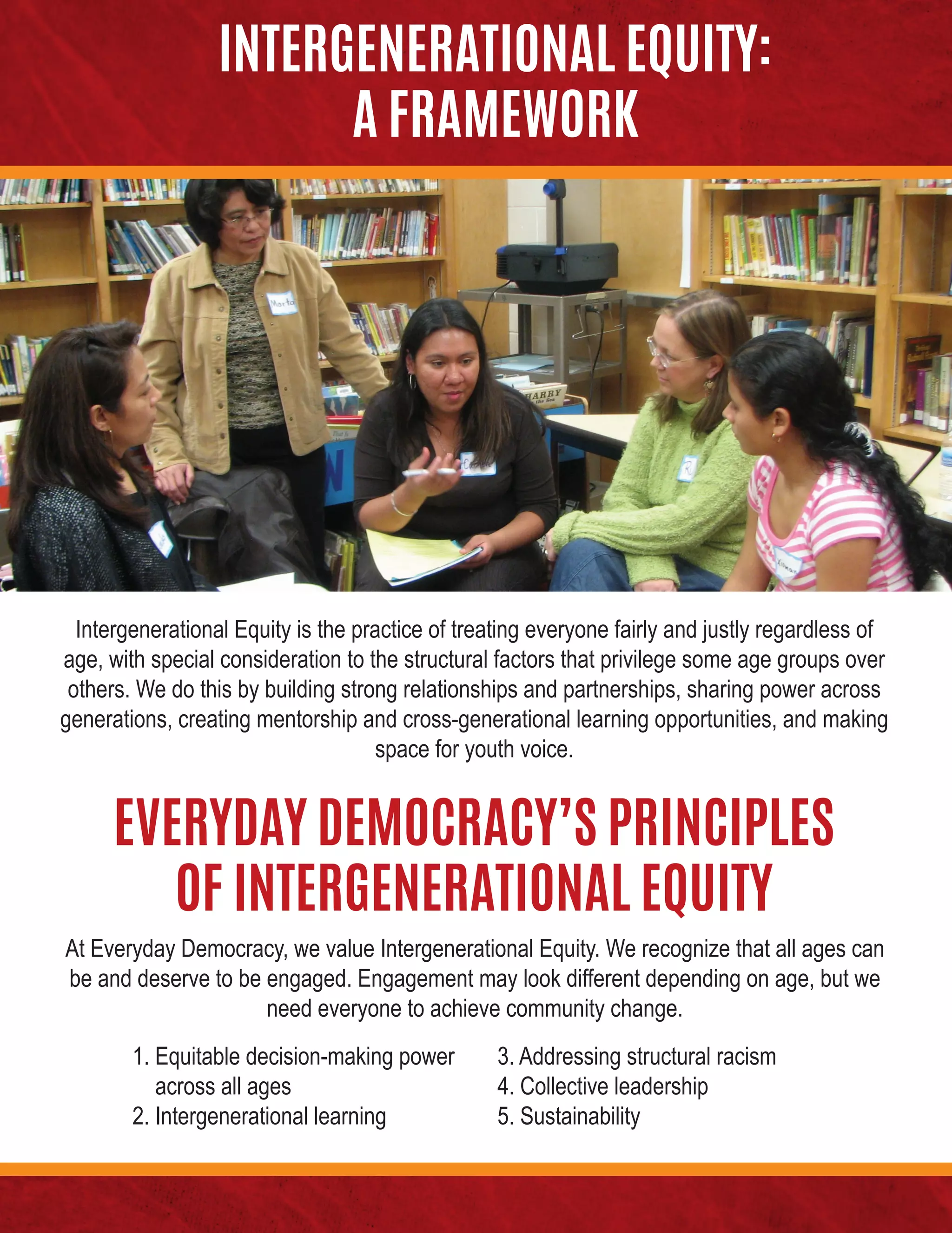 Intergenerational Equity Framework | PDF