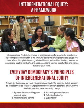 Intergenerational Equity Framework | PDF
