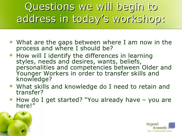 Intergenerational Knowledge Transfer Succession Planning