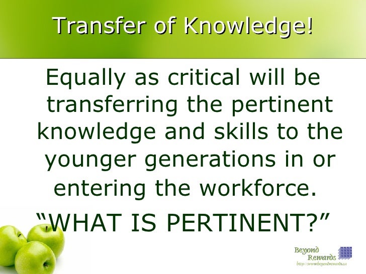 Intergenerational Knowledge Transfer Succession Planning