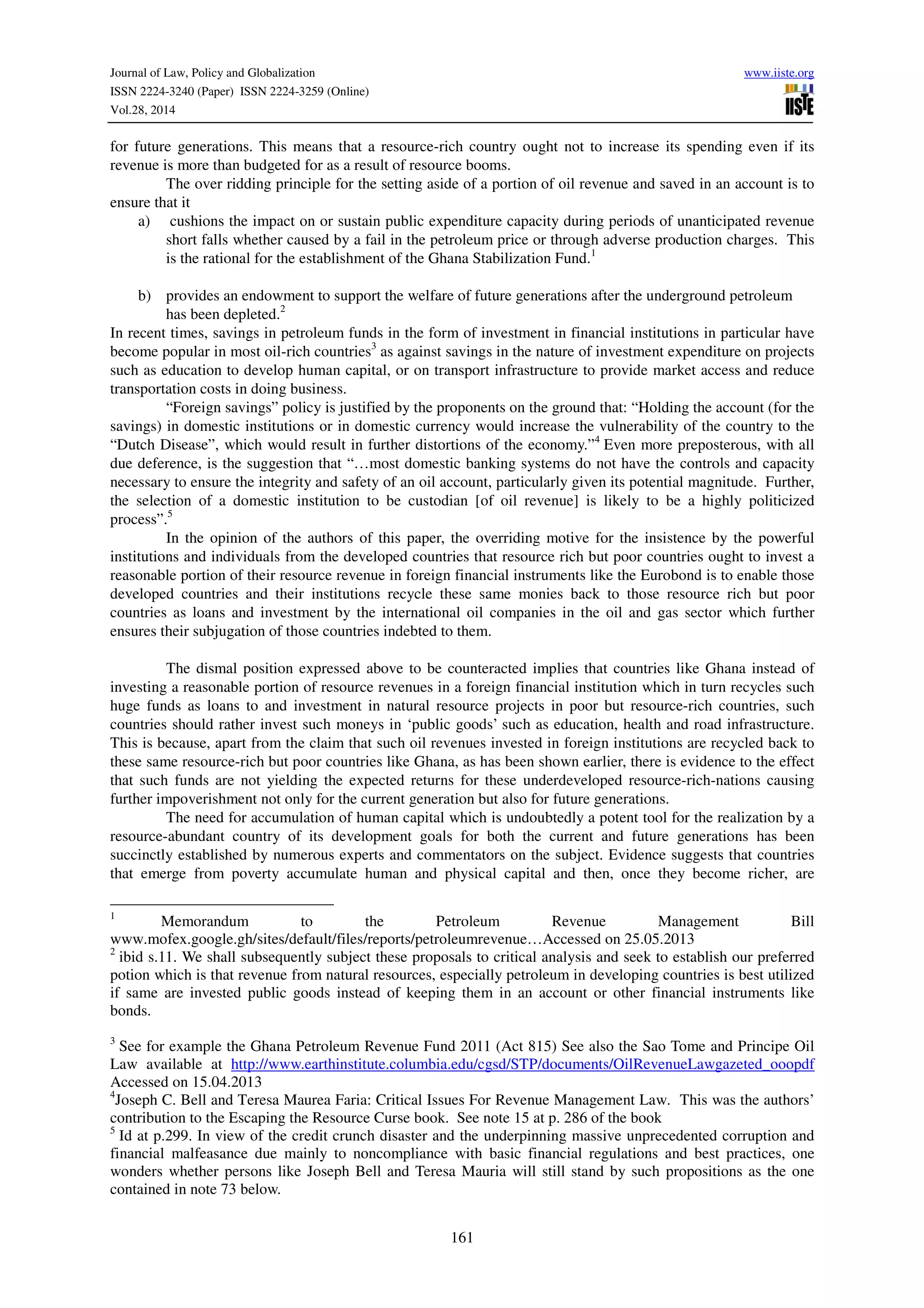 Intergenerational versus intragenerational equities and the | PDF