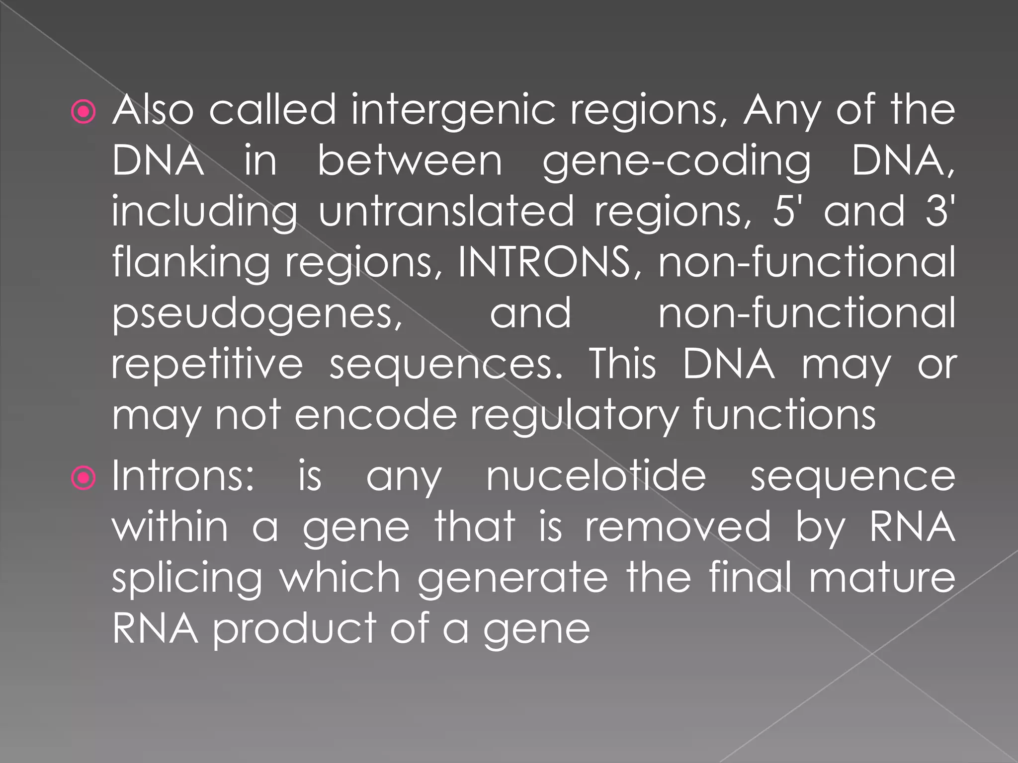 Intergenic segments | PPTX