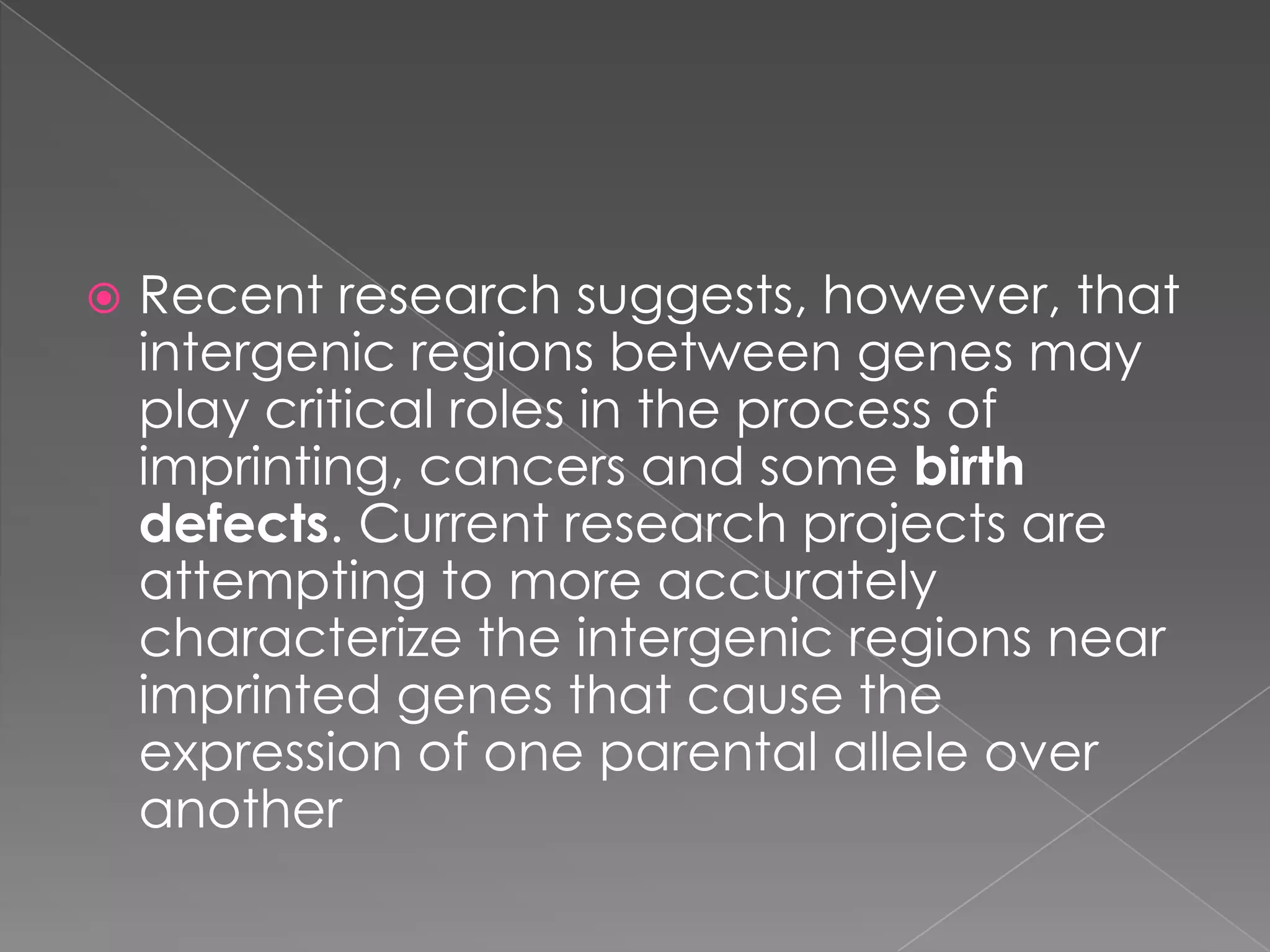 Intergenic segments | PPTX