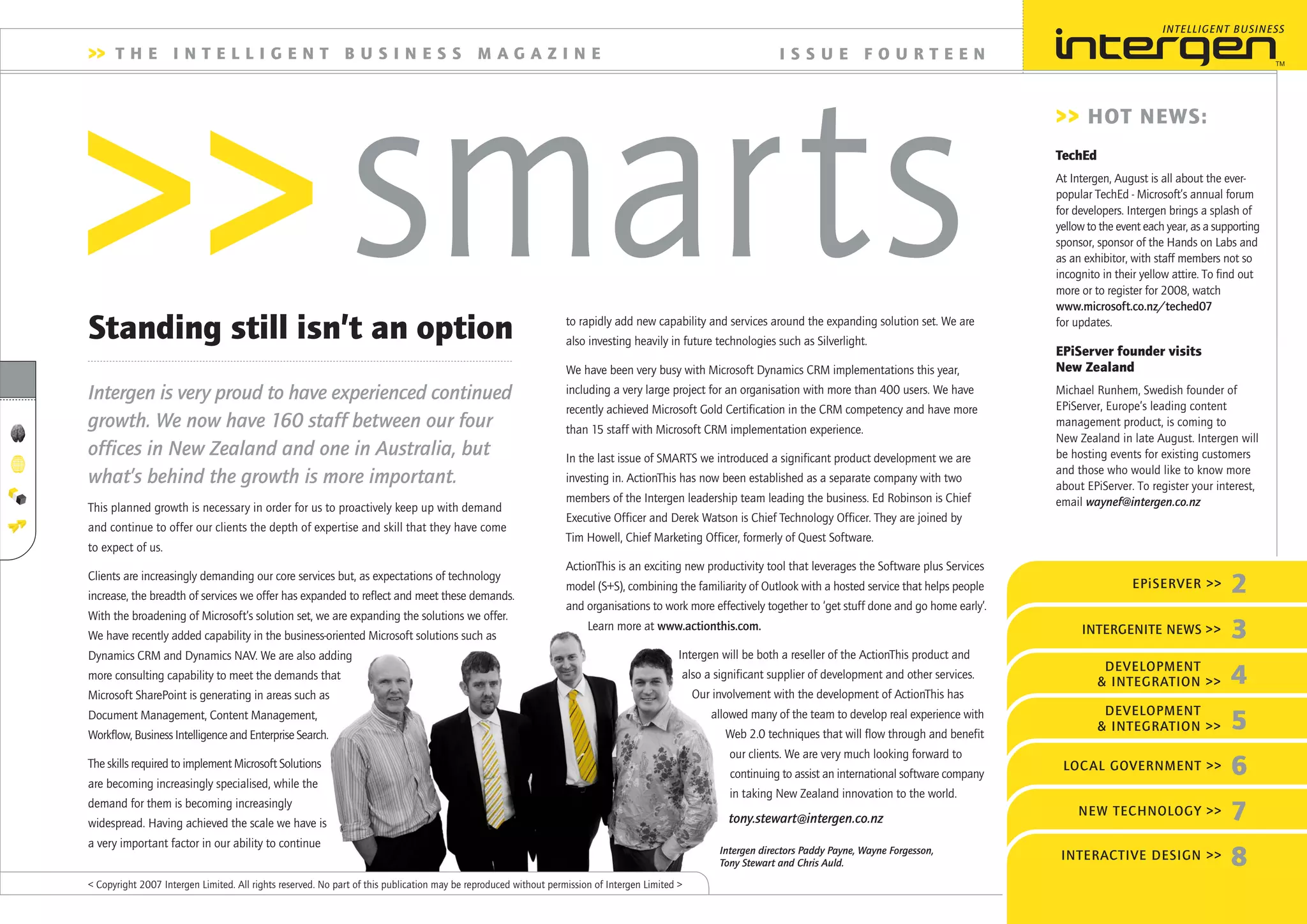 Intergen Smarts 14 (2007) | PDF
