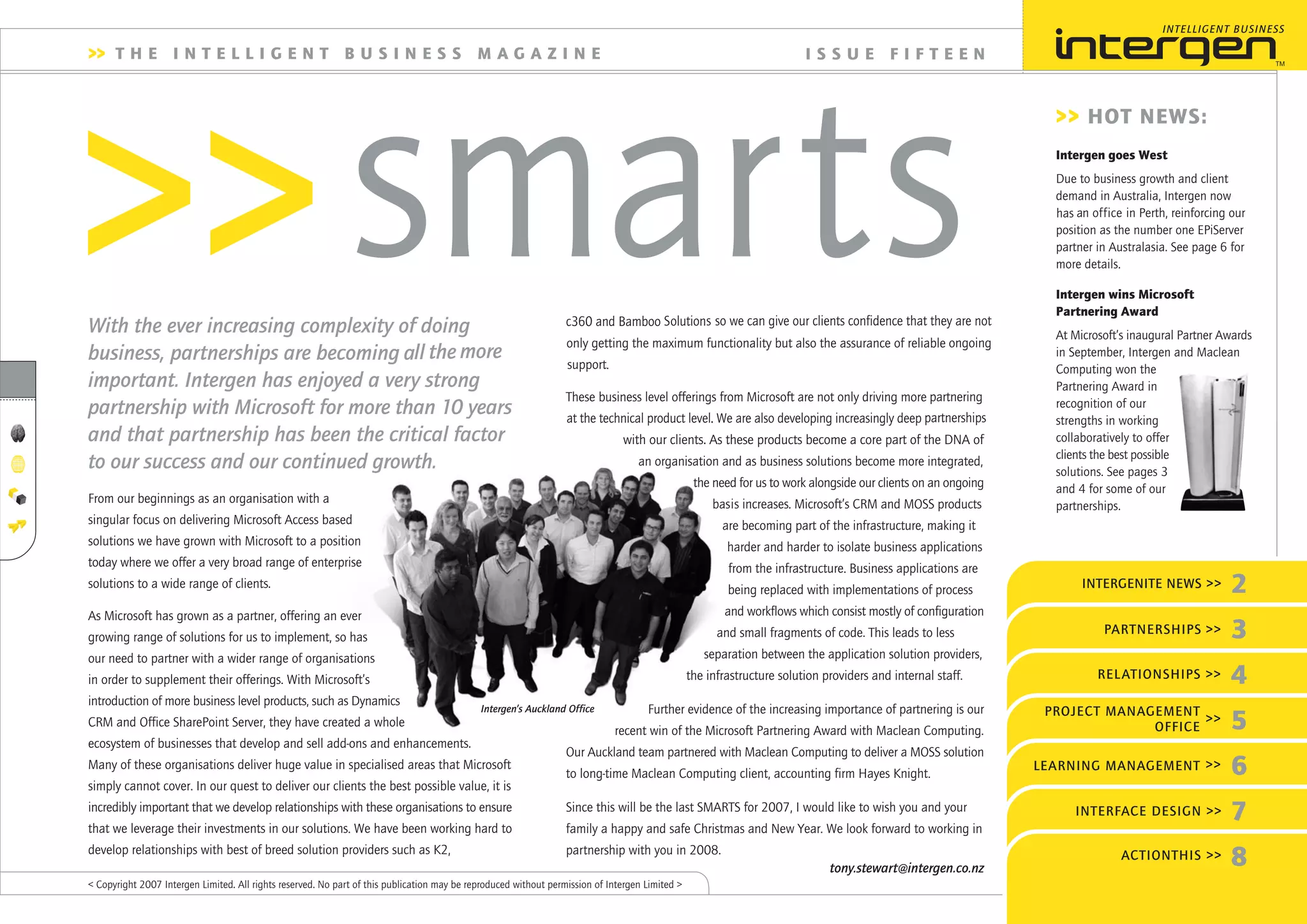 Intergen Smarts 15 (2007) | PDF