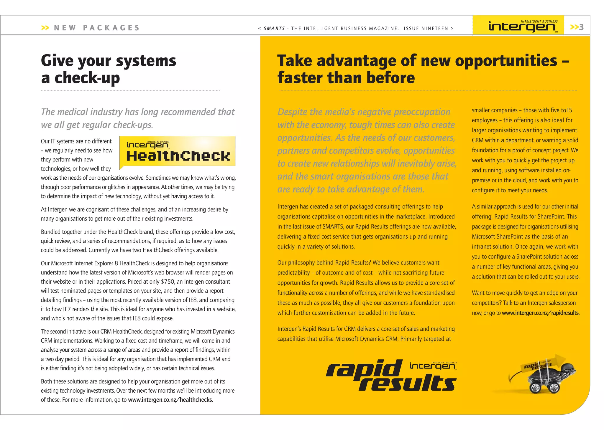Intergen Smarts 19 (2009) | PDF