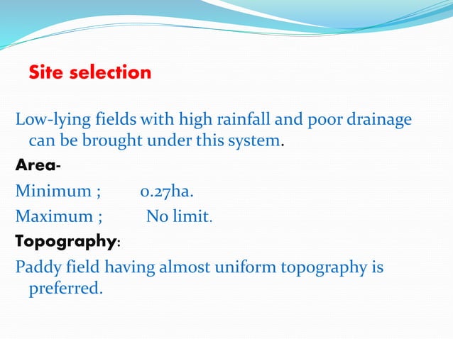 Intergrated paddy cum-fish culture | PPTX
