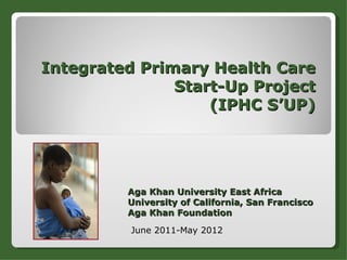 Intergrated public health care model ppp case study in kenya | PPT