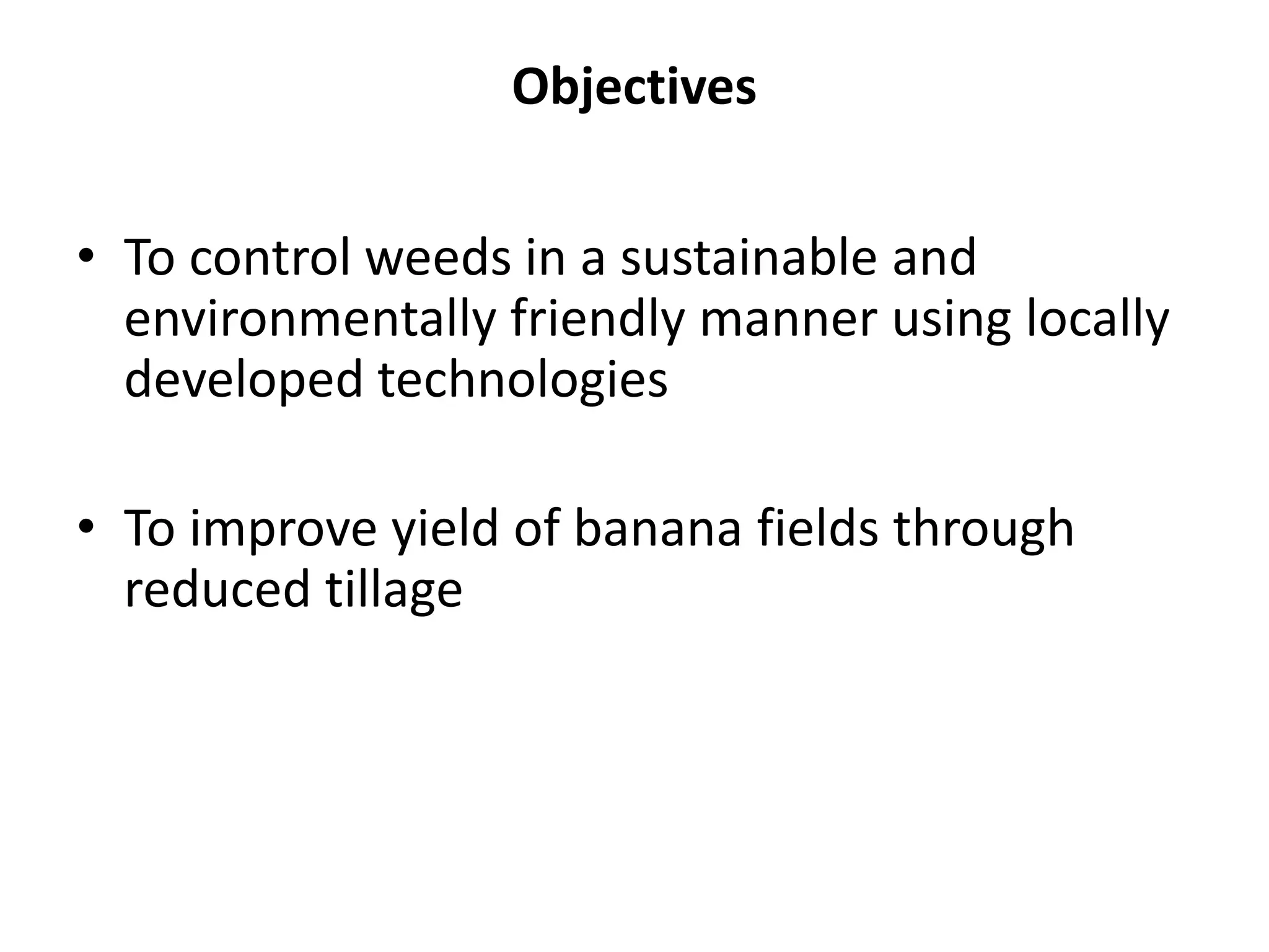 Intergrating mucuna bracteata in banana mono cropping system | PPTX ...