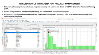 INTERGRATION OF PRIMAVERA FOR SMART CONSTRUCTION MANAGEMENT PPT (VIPUL ...