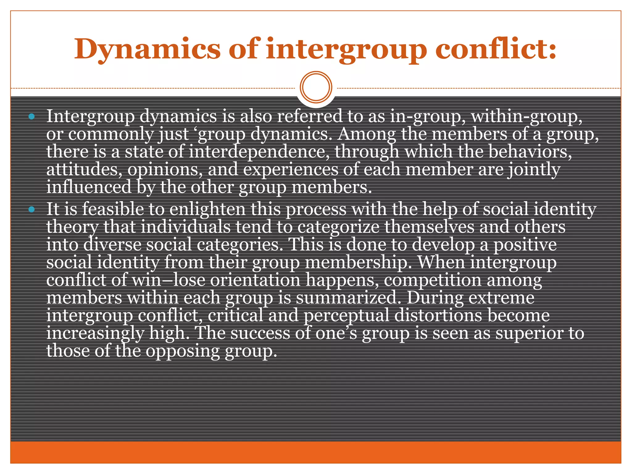 Intergroup Conflict | PPTX