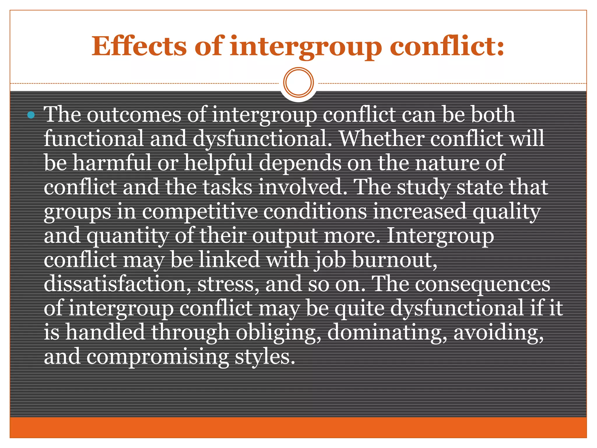 Intergroup Conflict | PPTX