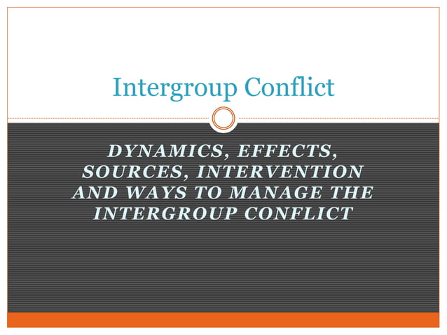 Intergroup Conflict | PPTX