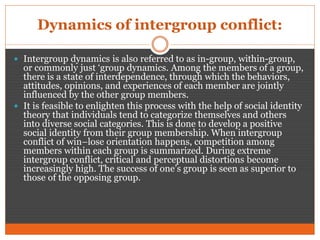 Intergroup Conflict | PPTX