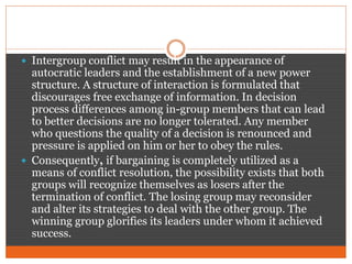 Intergroup Conflict | PPTX