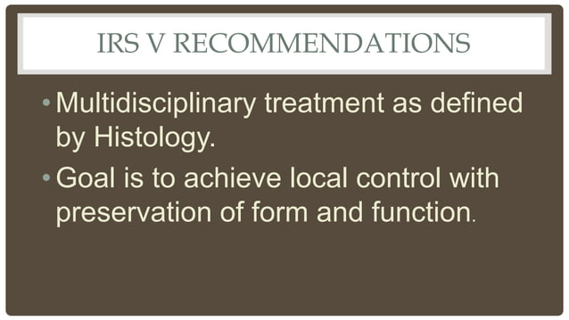 Inter group rhabdomyosarcoma study group (irsg) | PPTX