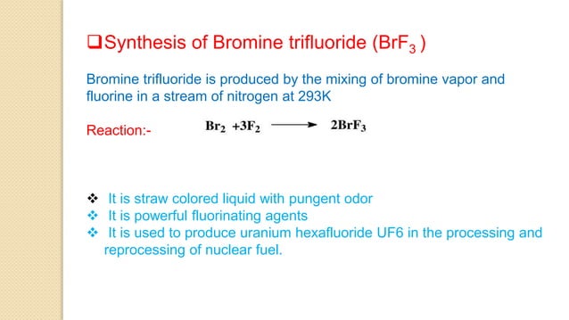 Interhalogen compounds | PPTX | Chemistry | Science