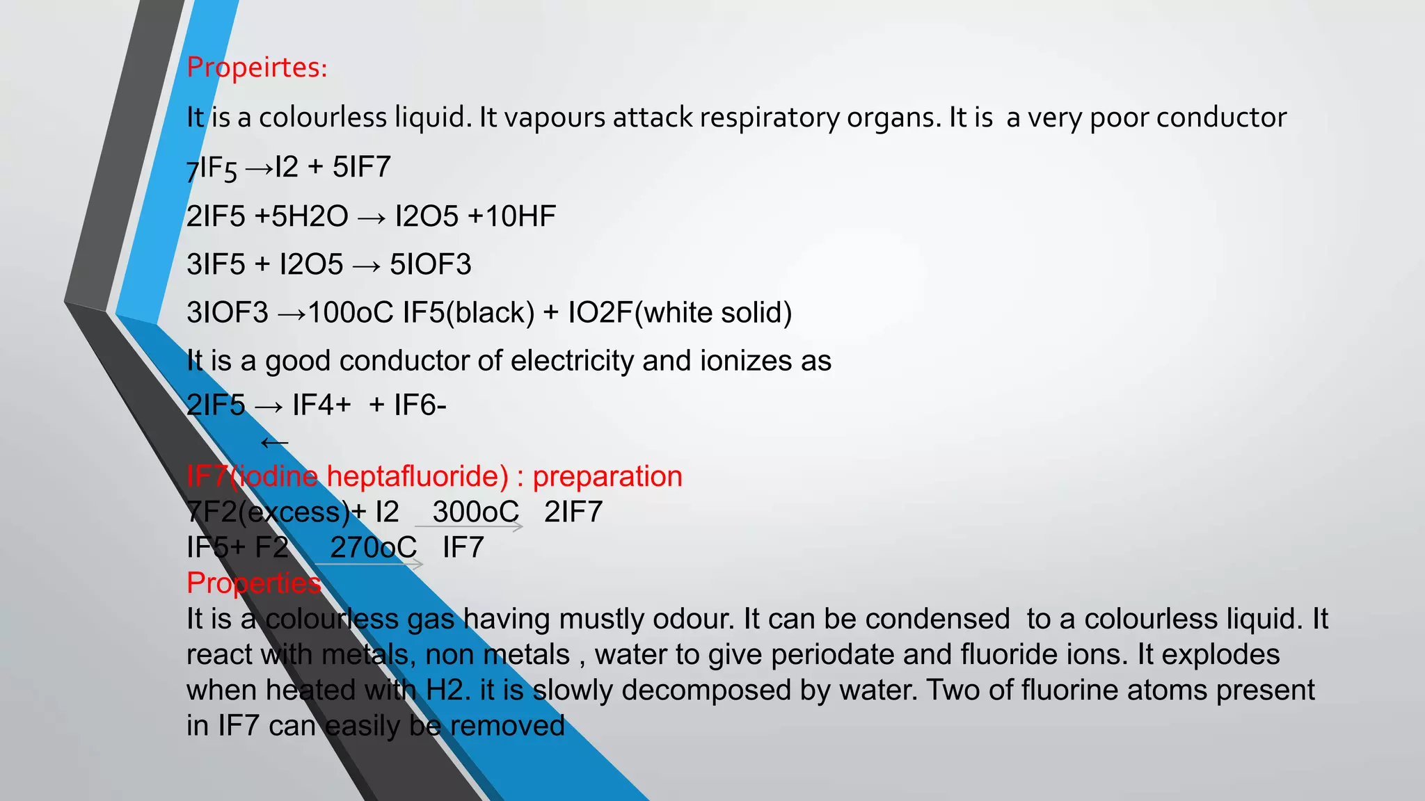 Interhalogen compounds | PPTX | Chemistry | Science