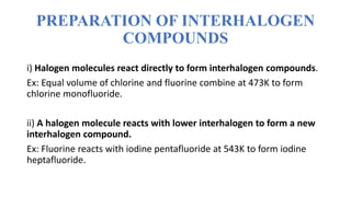 Interhalogens and Pseudohalogens | PPTX