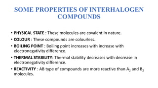 Interhalogens and Pseudohalogens | PPTX