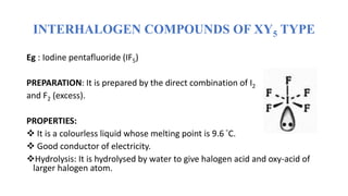 Interhalogens and Pseudohalogens | PPTX