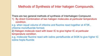 INTER HALOGENS COMPOUNDS PPT.pptx....... | PPTX | Chemistry | Science