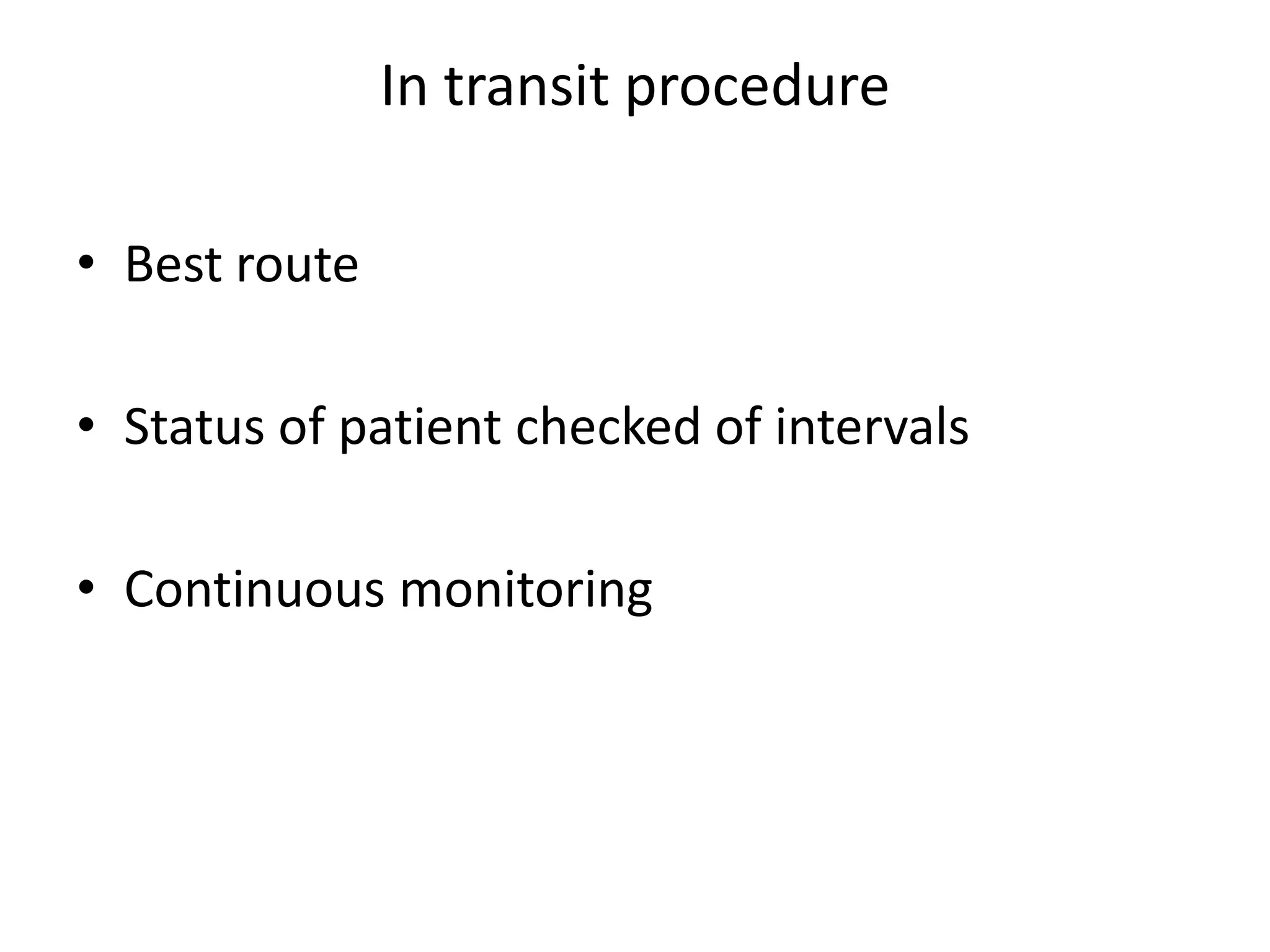 Inter hospital transfer of the critically ill patients | PPTX