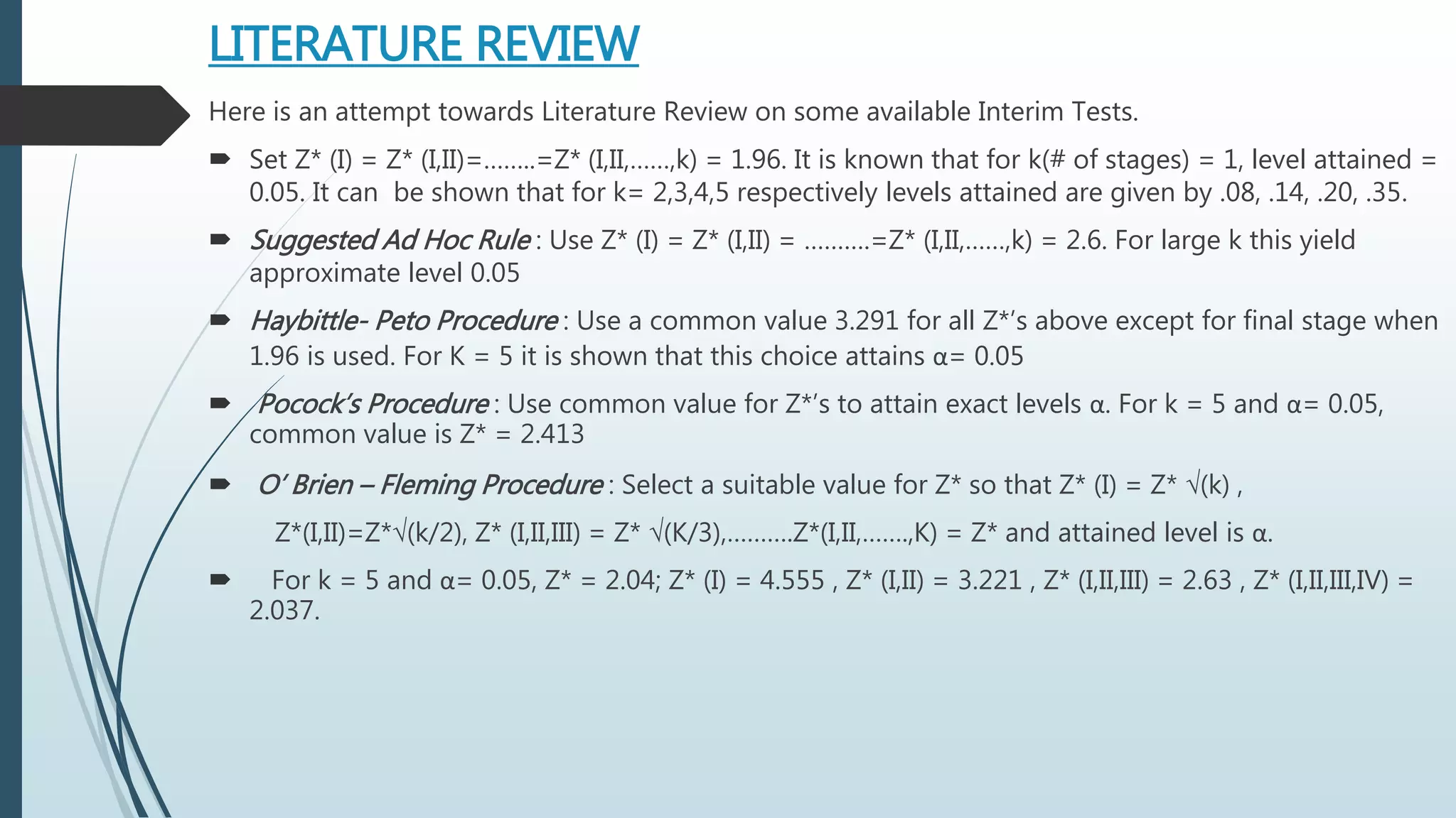 Interim analysis in clinical trials (1) | PPTX