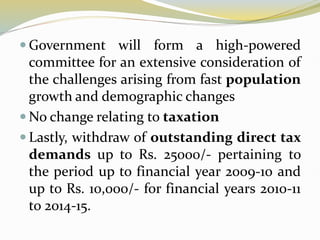 Interim Budget 2024-25 of Government of India | PPTX